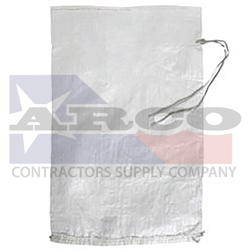 14x26" White Sand Bag with Tie – Arco Contractors Supply