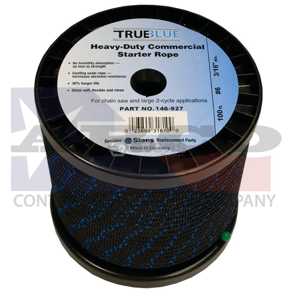#6 3/16" TrueBlue Generator Rope - Sold by the Foot – Arco Contractors ...