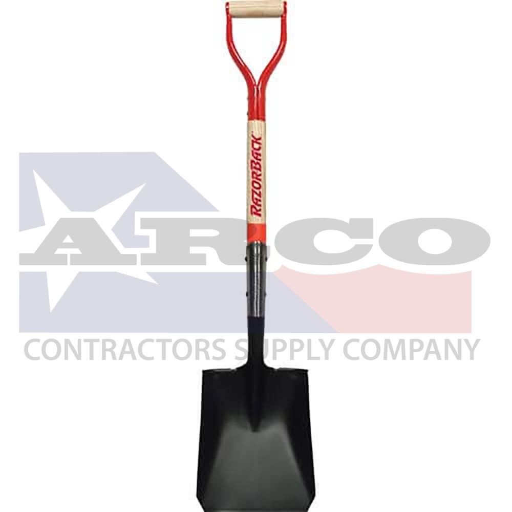 Razorback 42101 Square Point Shovel D-Handle – Arco Contractors Supply